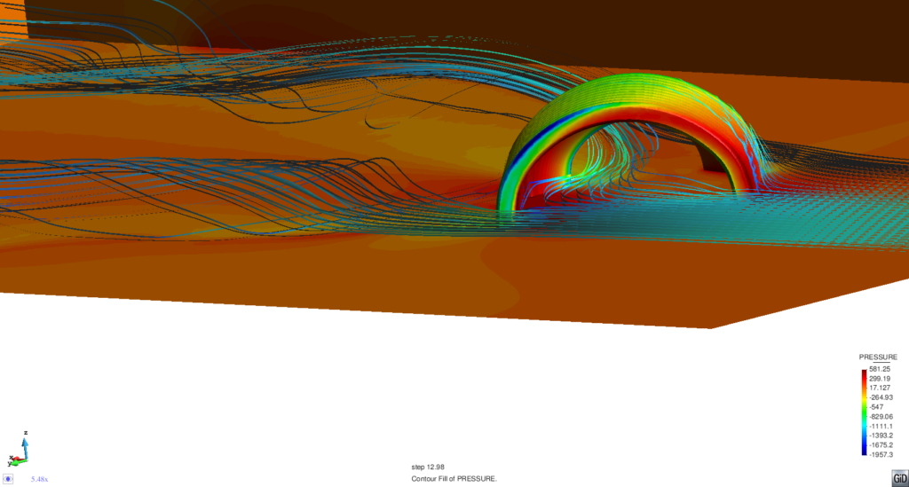 Computational Fluid Dynamics - GiD SIMULATION